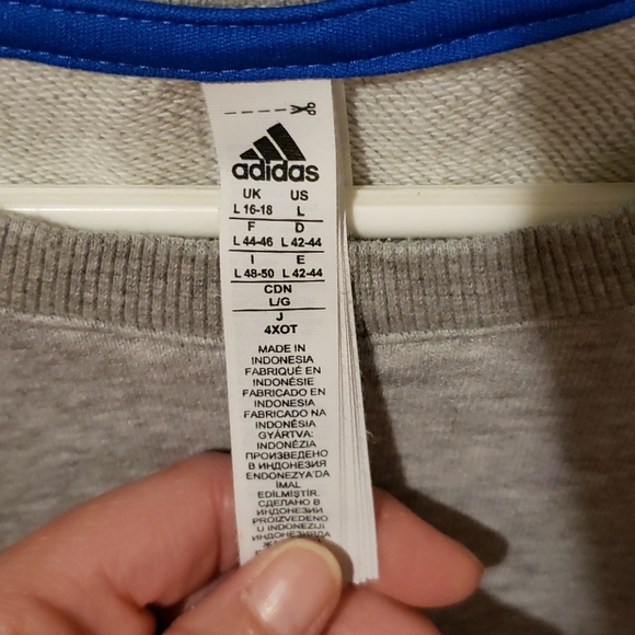 adidas | Tops | Adidas Mesh Bottom Sweatshirt | Poshmark